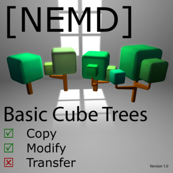 Second Life Marketplace - [NEMD] - Basic Cube Trees